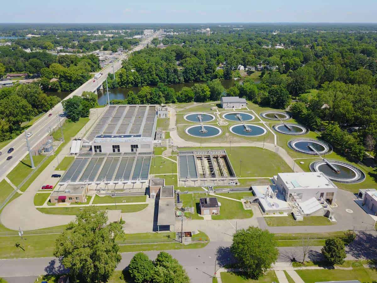 Aerial Drone Photos Of Wastewater Treatment Plant Elkhart IN 46516 aerial-drone-photos-of-wastewater-treatment-plant-elkhart-in-46516