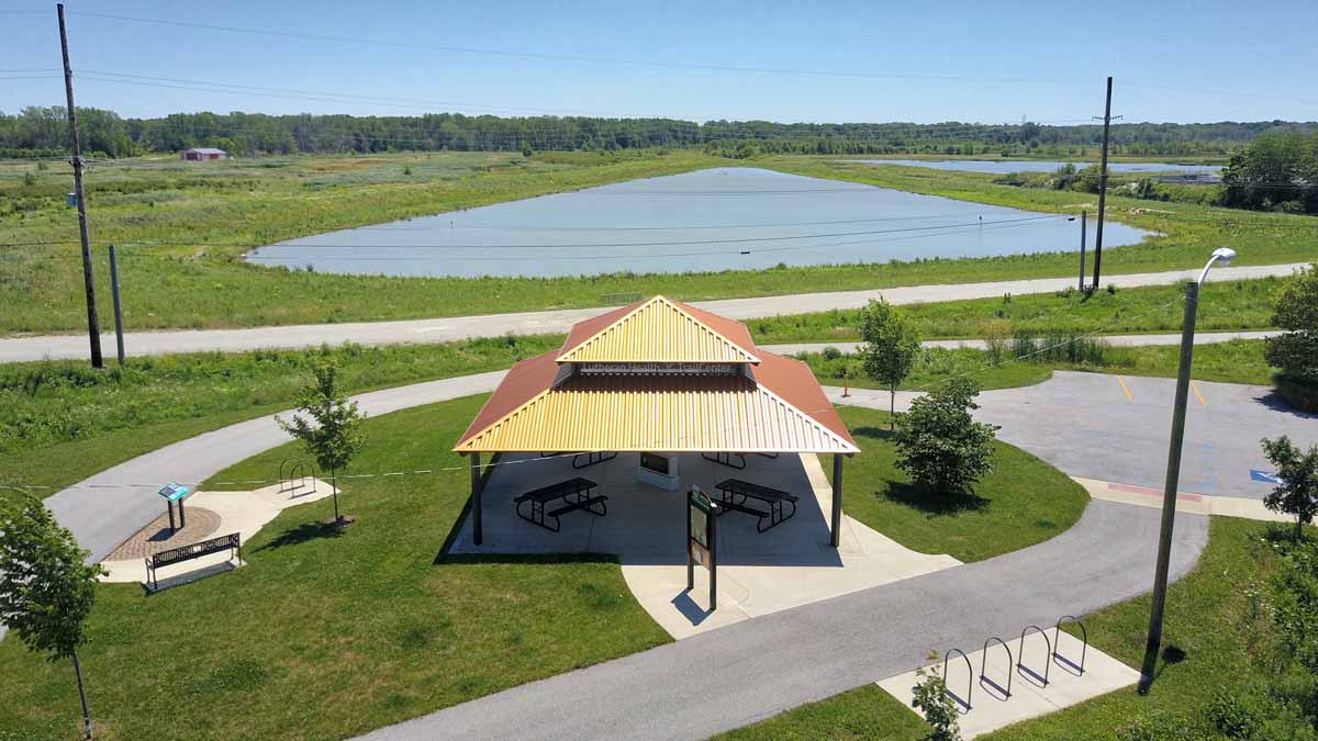 Aerial Drone Photography Eagle Marsh Natural Land | Indiana