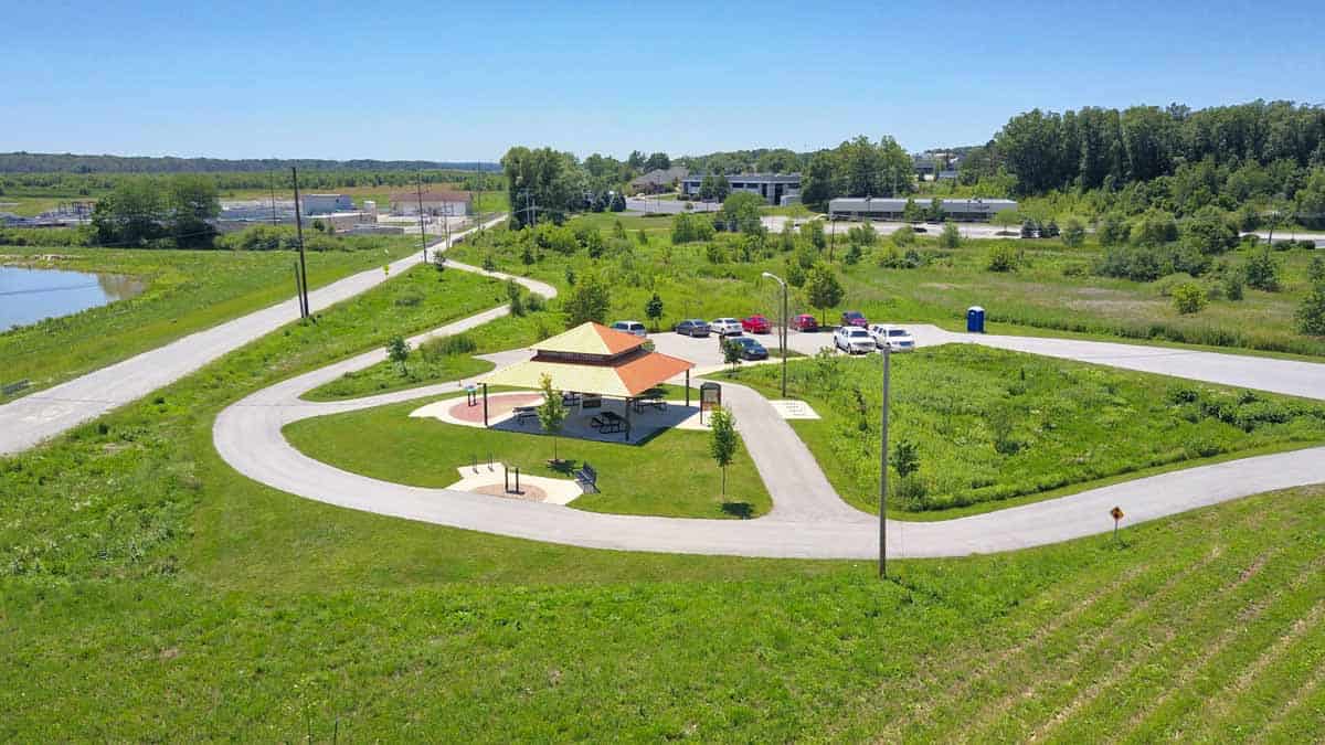 Aerial Drone Photography Eagle Marsh Natural Land | Indiana