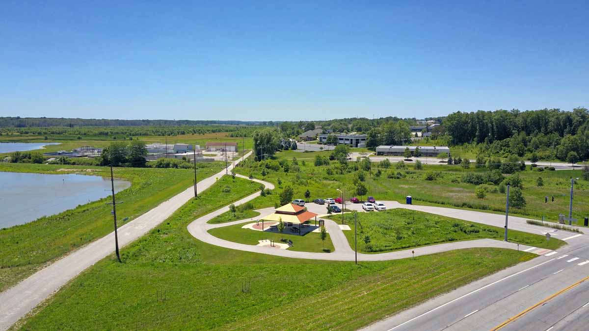 Aerial Drone Photography Eagle Marsh Natural Land | Indiana