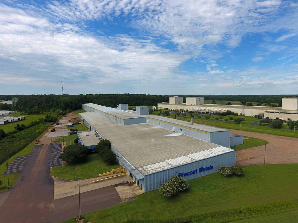 Drone Photography of Precoat Metals Factory Buildings