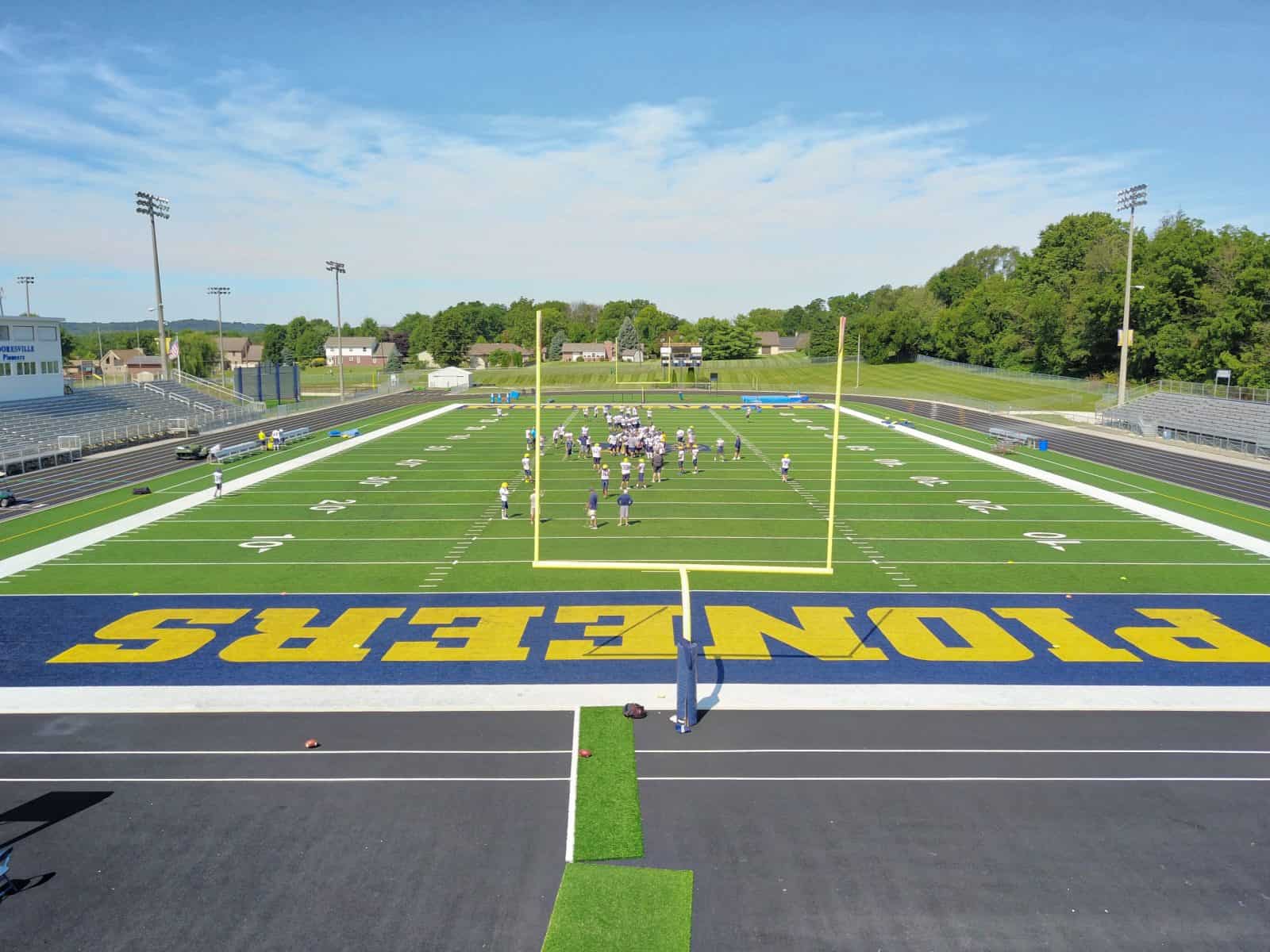 Aerial Photos of the Mooresville HS Football Field in Mooresville, Indiana