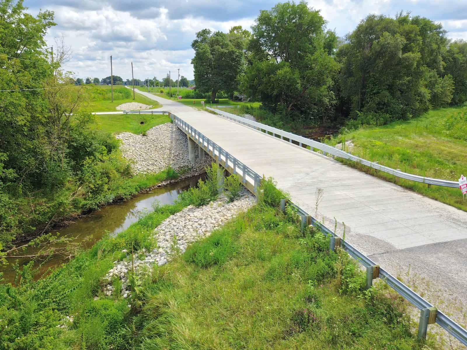 Aerial Drone Photos of Boone County Bridge Construction