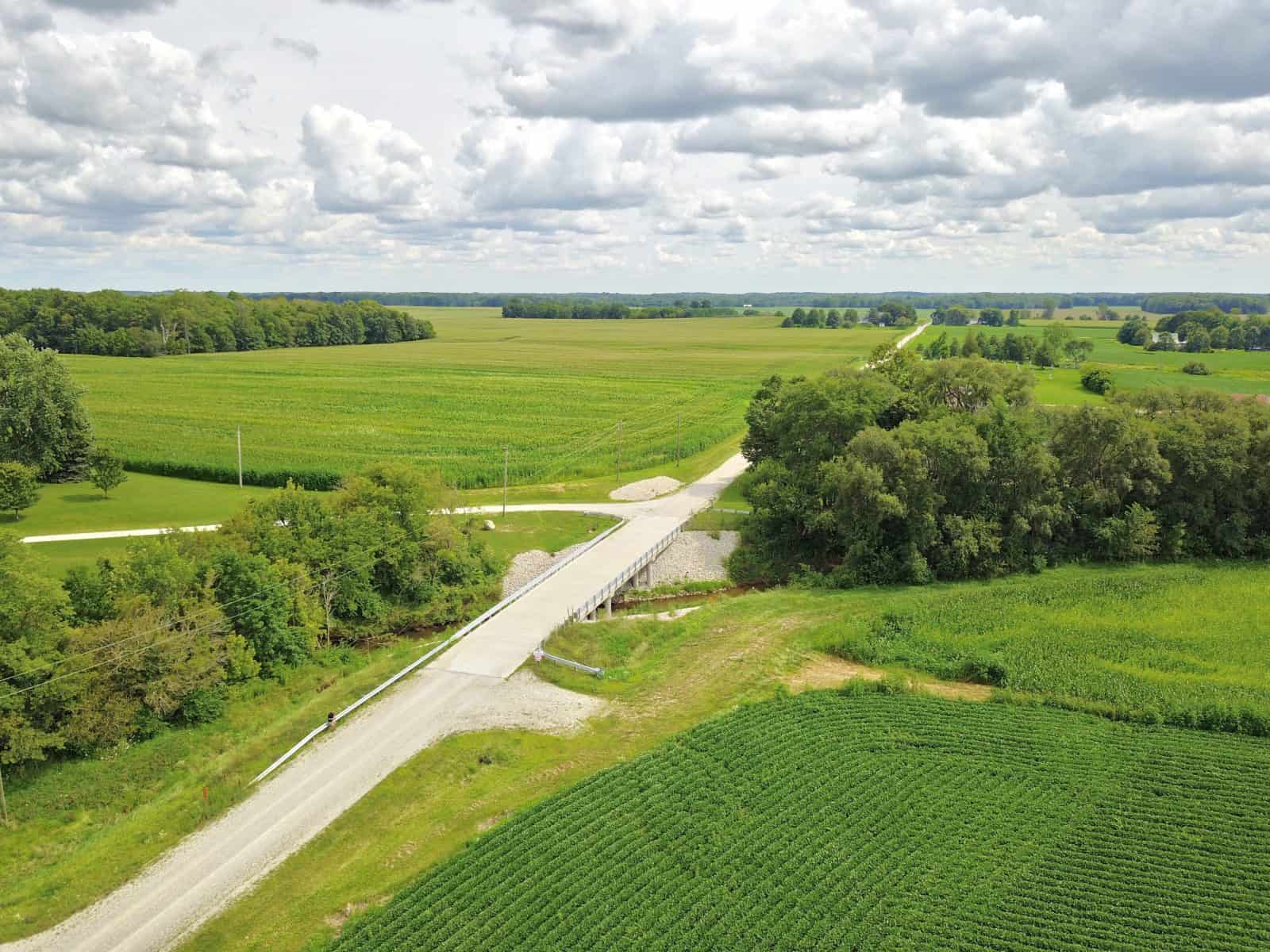 Aerial Drone Photos of Boone County Bridge Construction