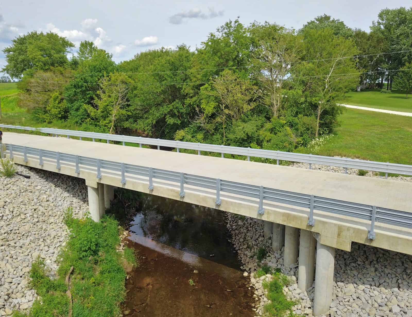 Aerial Drone Photos of Boone County Bridge Construction