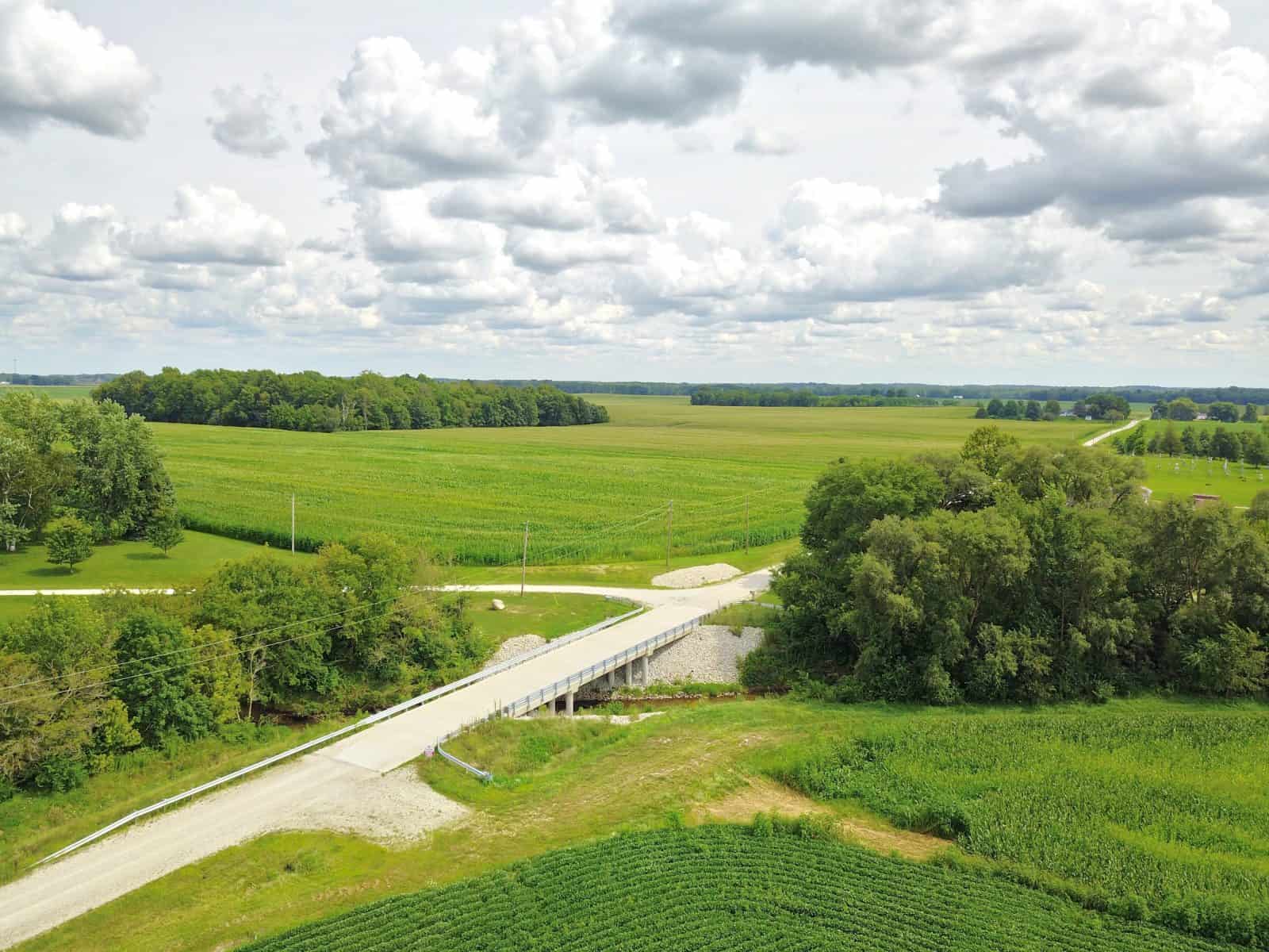 Aerial Drone Photos of Boone County Bridge Construction