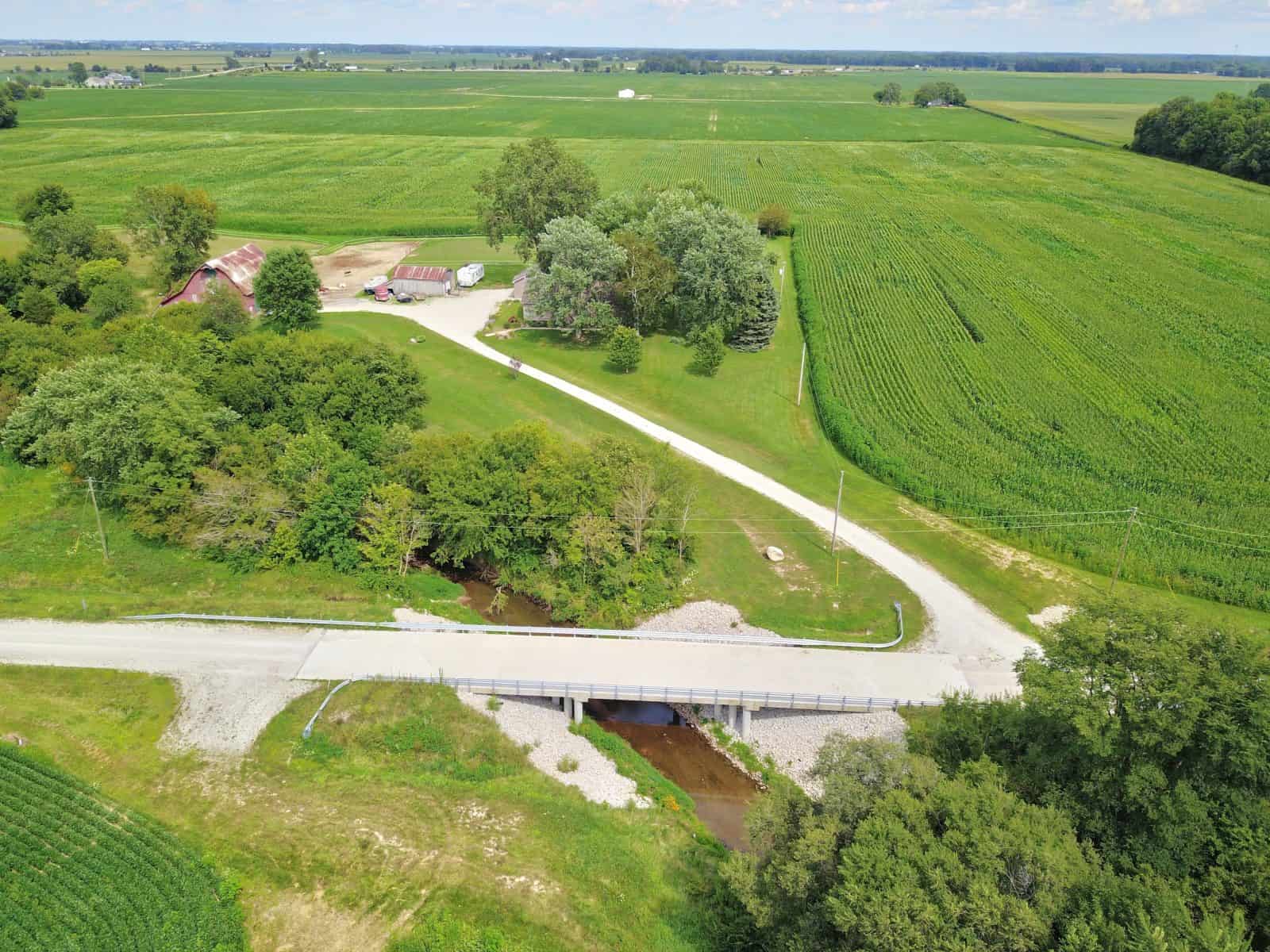Aerial Drone Photos of Boone County Bridge Construction