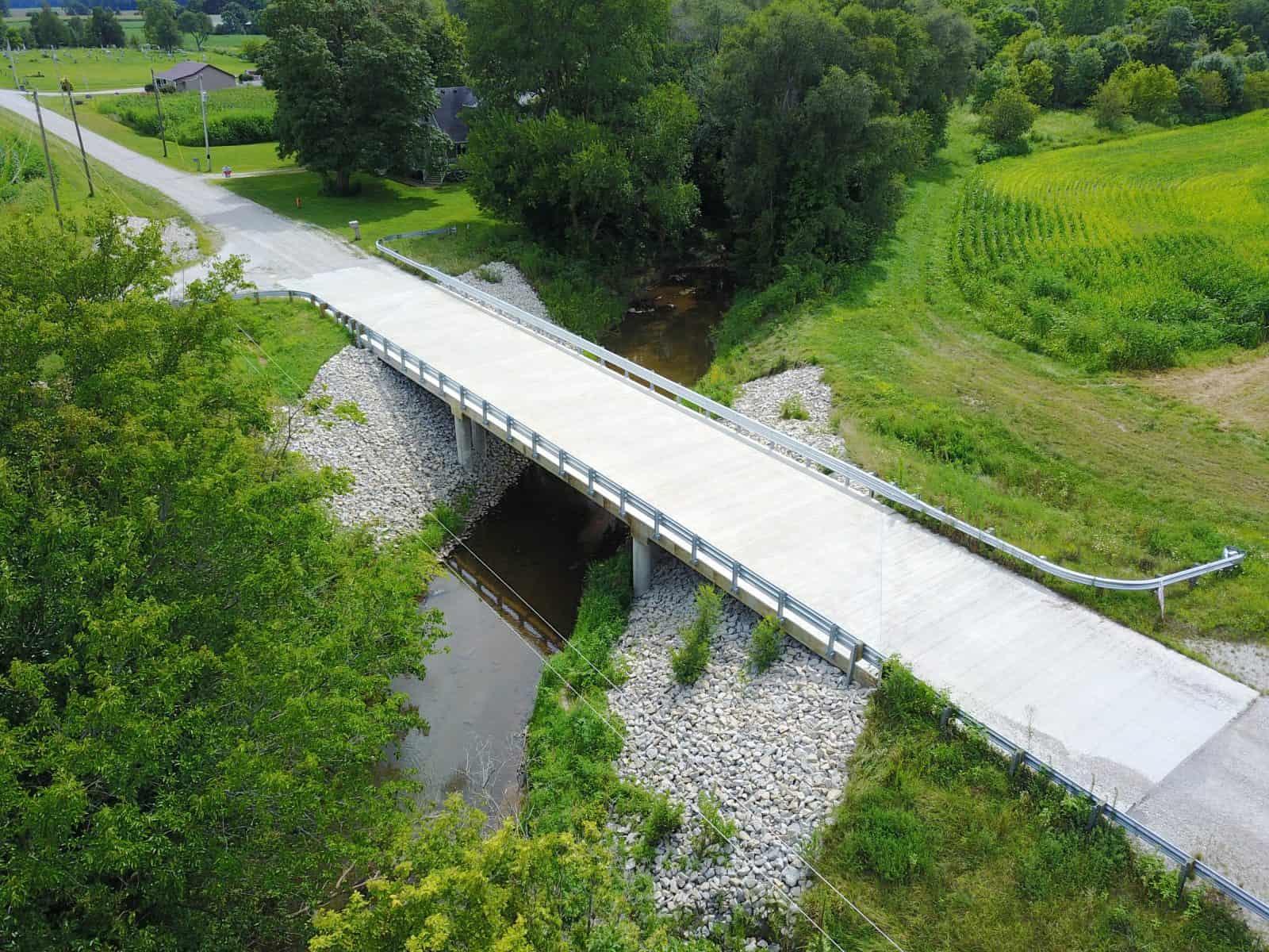 Aerial Drone Photos of Boone County Bridge Construction