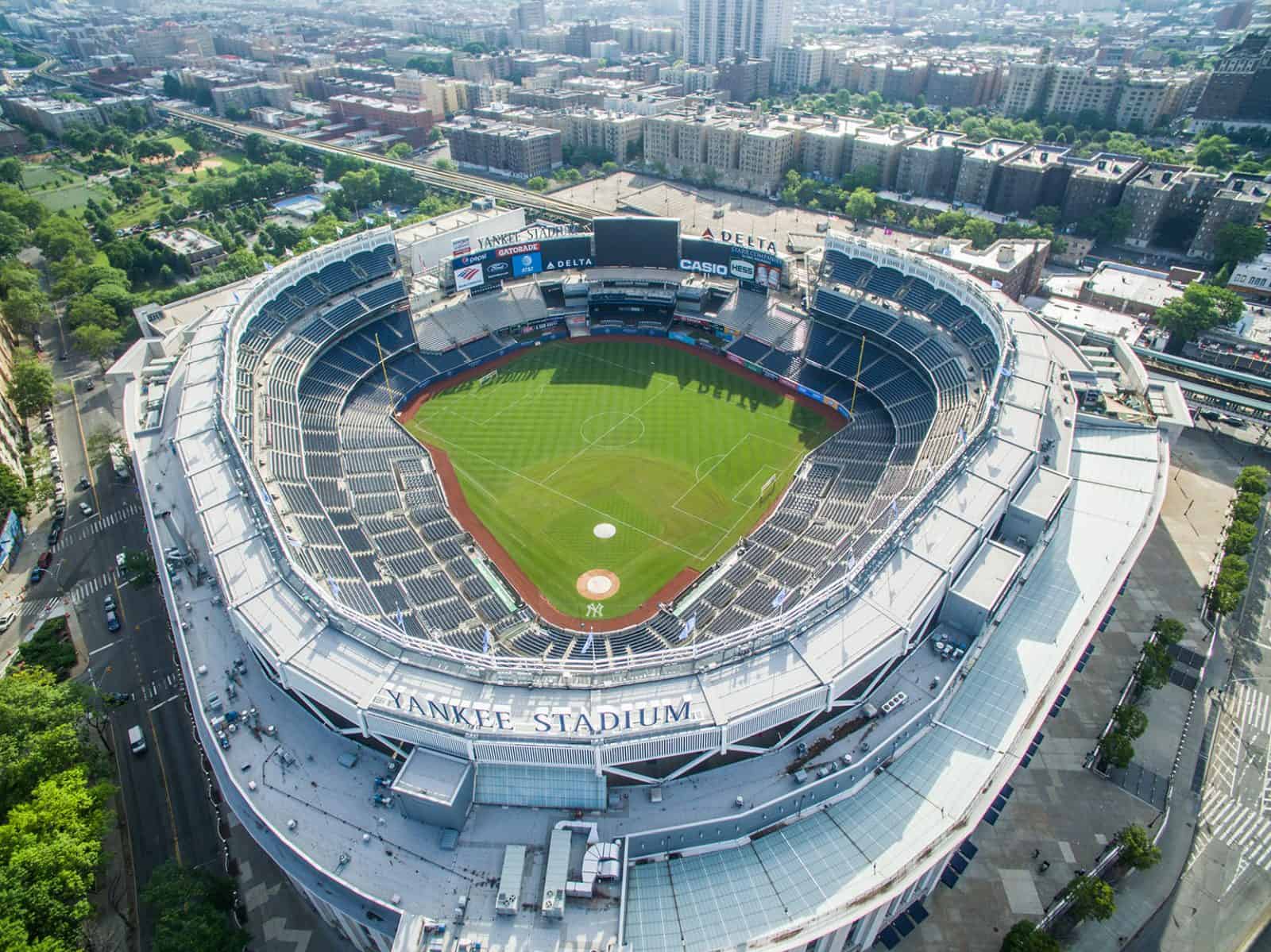 Aerial Drone Photos Yankee Stadium 1 E 161st St Bronx New York