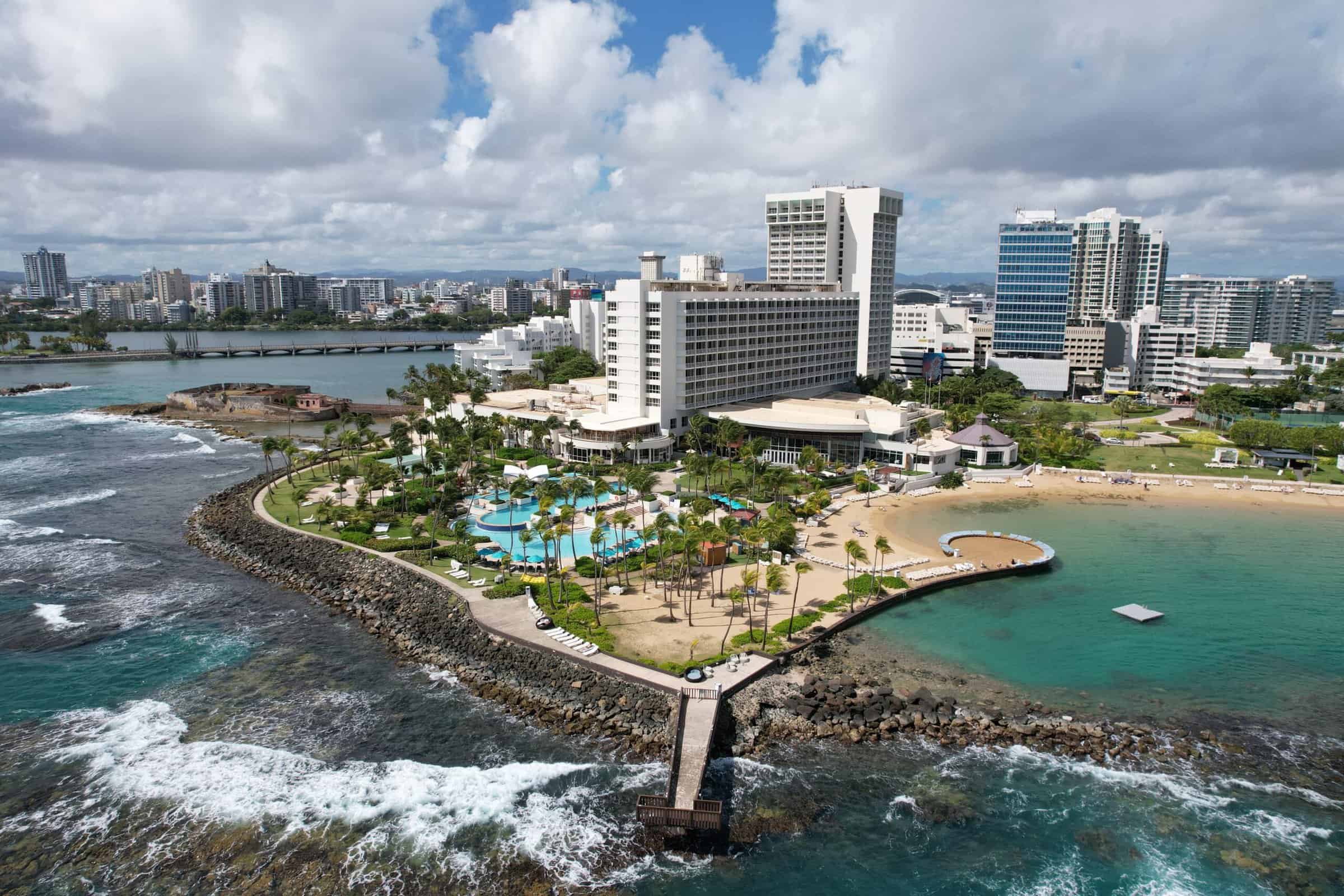 San Juan, Puerto Rico - Beachfront Resort - dronegenuity