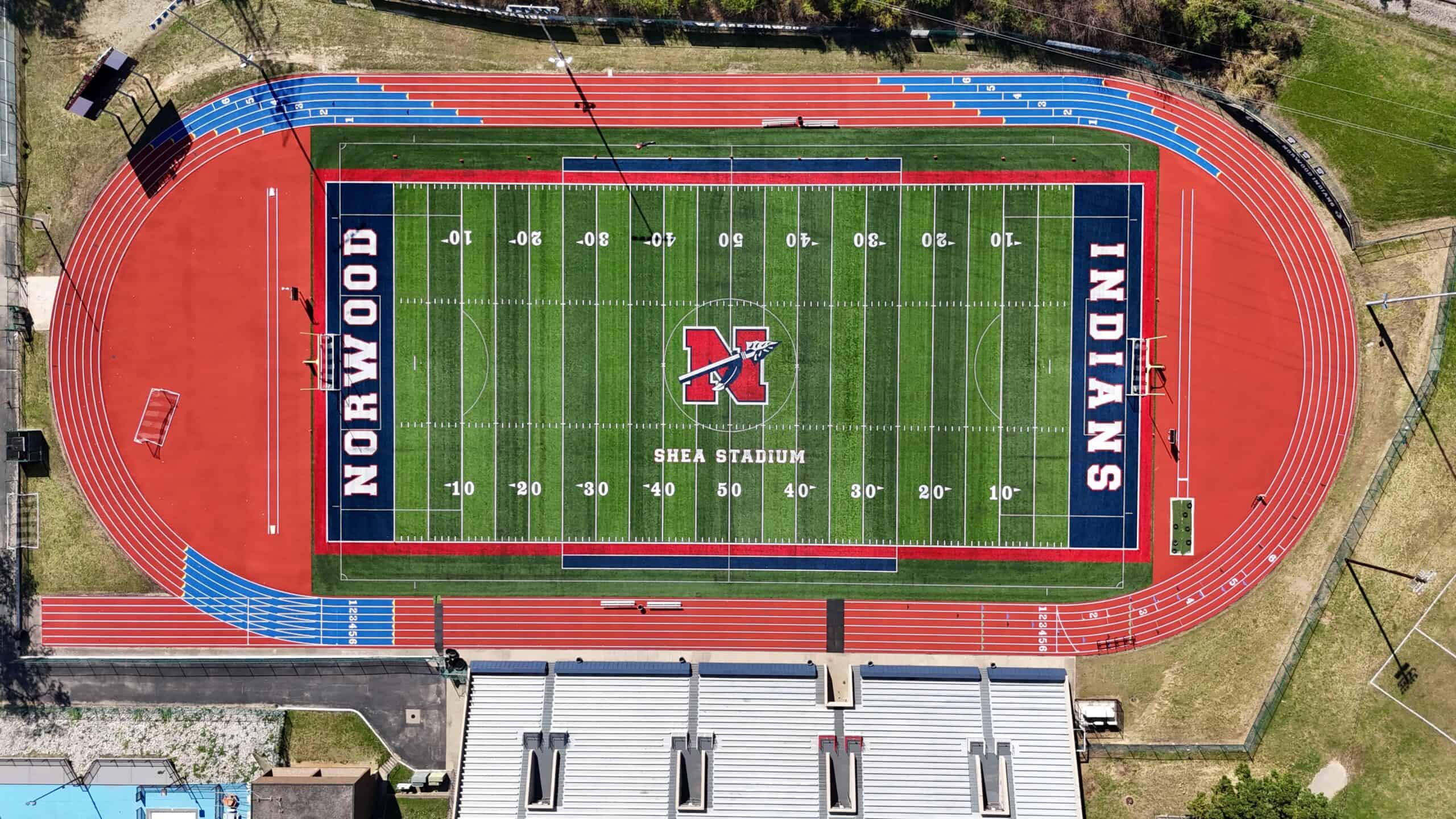 Norwood Ohio – High School Field Renovation in Norwood OH | dronegenuity