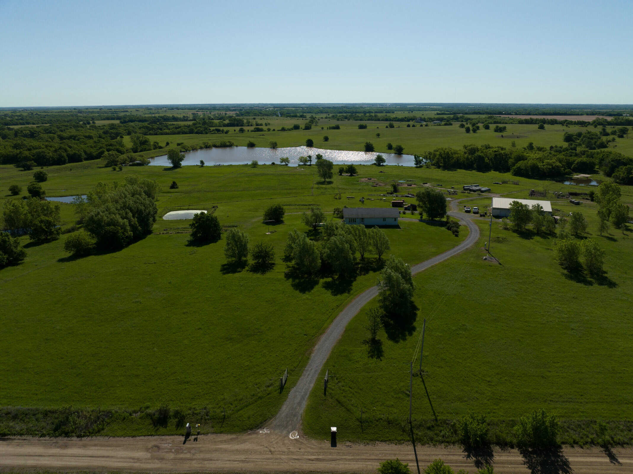 Udall, Kansas - Spring Growth and Terrain - dronegenuity
