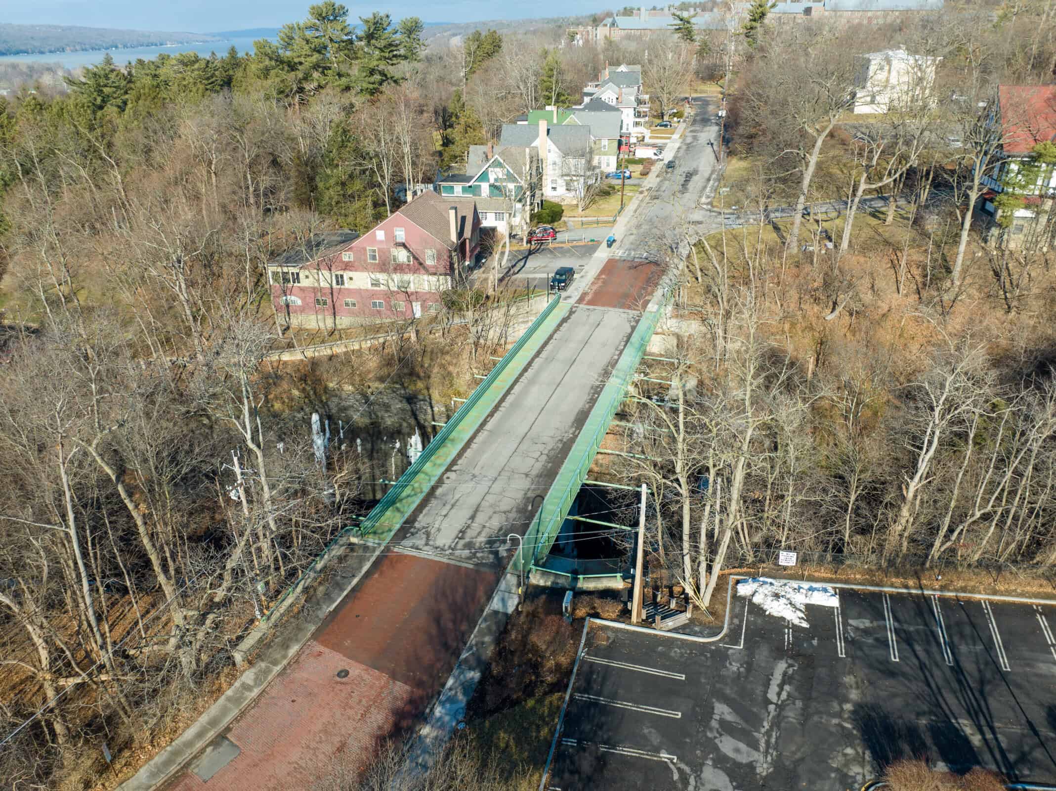 Ithaca, NY - Drone Footage of Bridges Near Cornell University Campus ...